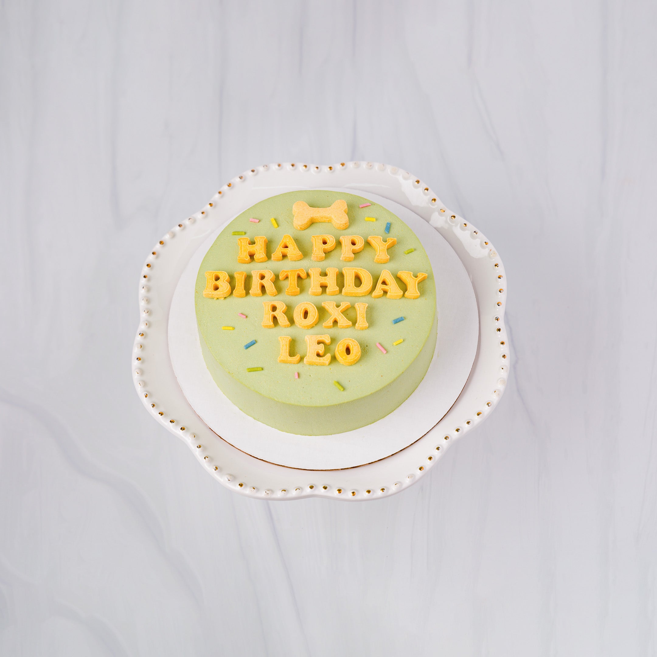 Cookie Lettering Cake – pupcakes.dallas